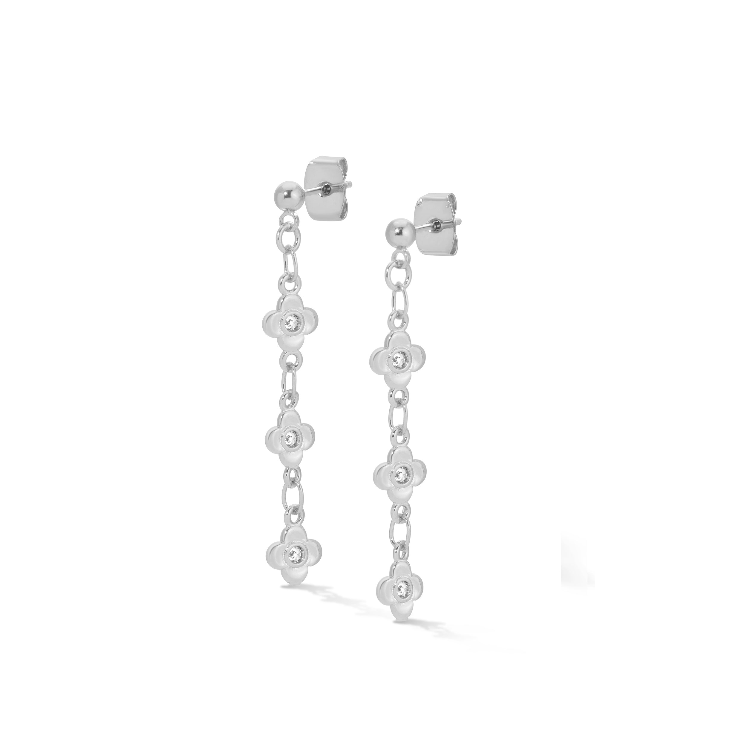 Fallen Earrings Silver – JewelMint